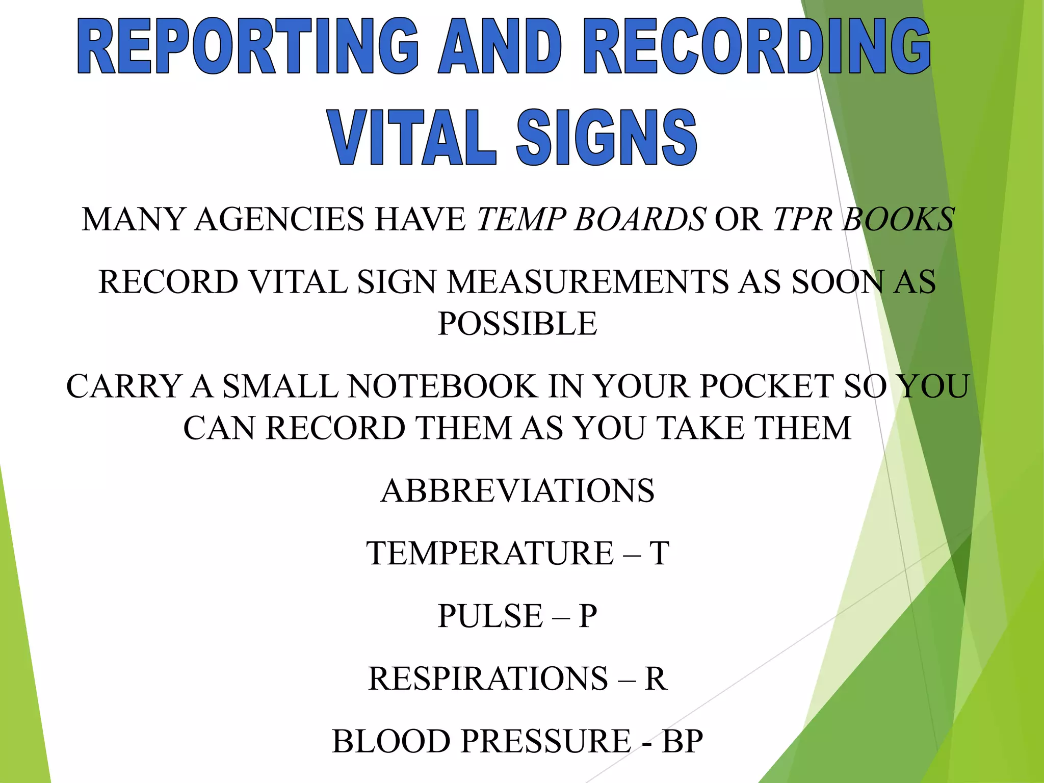 Vital signs | PPT