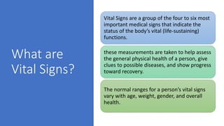 Vital signs | PPTX
