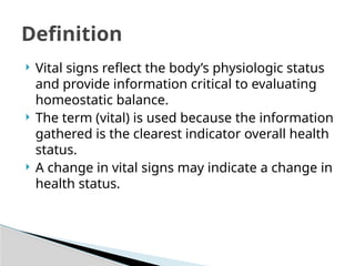 Vital Signs.ppt for nursing students chapter | PPTX