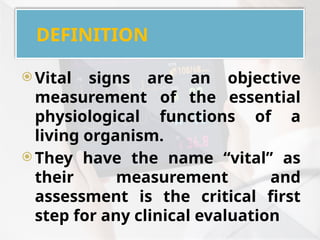 VITAL SIGNS PULSE RESPIRATION TEMPERATURE | PPTX
