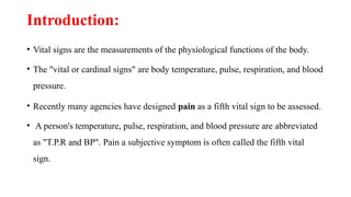VITAL SIGNS presentation bsc nursing students | PPTX