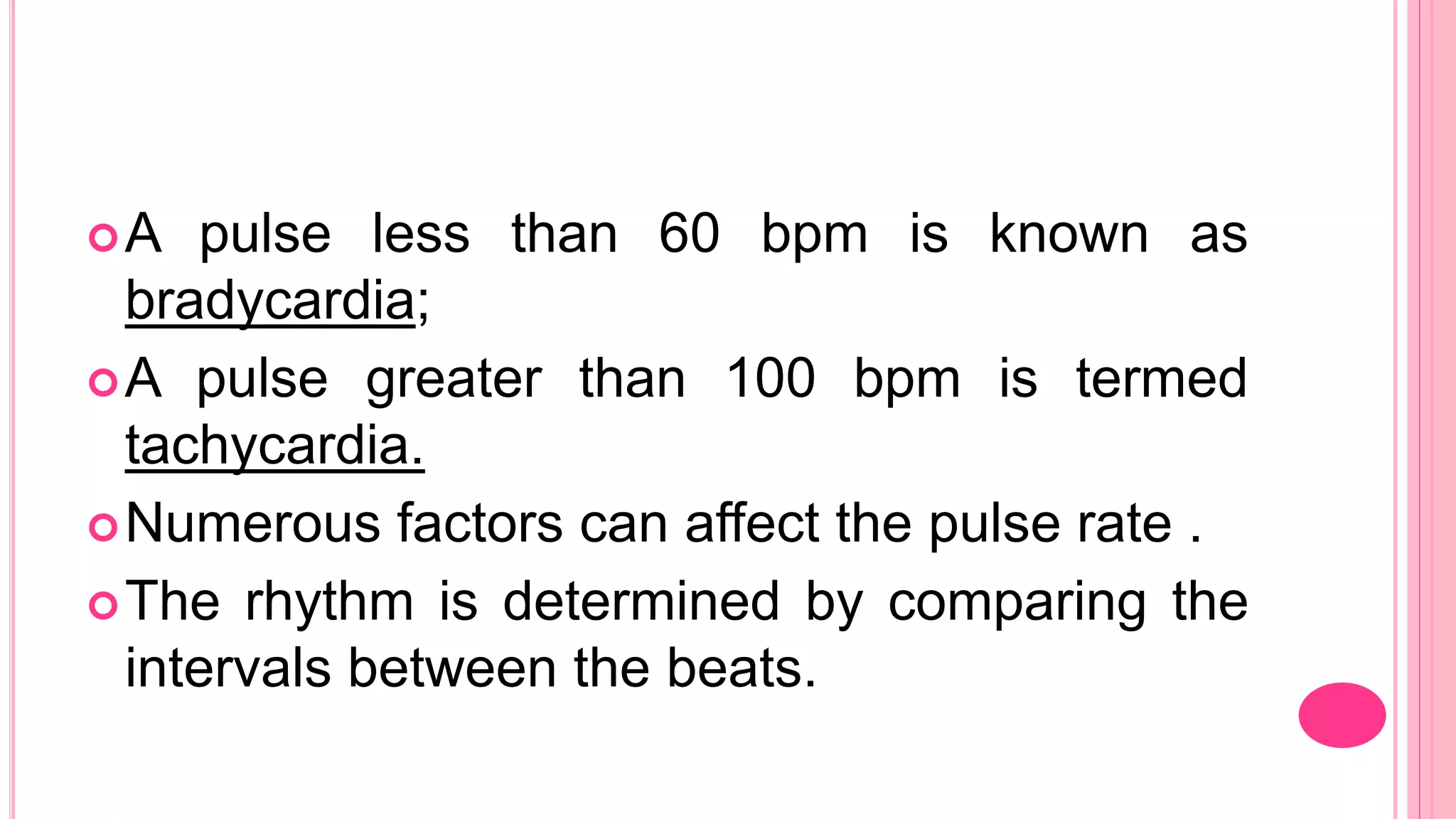 Vital signs - pulse monitoring. | PPTX