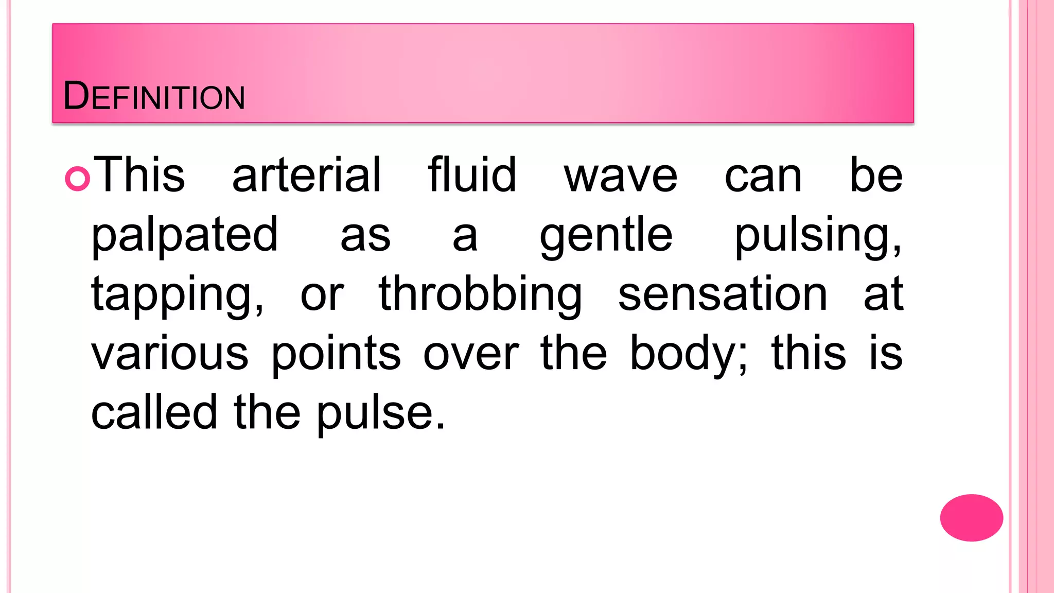 Vital signs - pulse monitoring. | PPTX