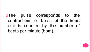 Vital signs - pulse monitoring. | PPTX