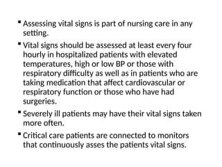VITAL SIGNS slide share notes for nursing | PPTX