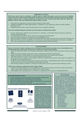 Vital signs article | PDF | Lung and Respiratory Health | Diseases and ...