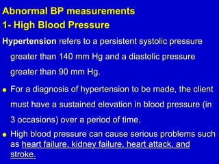 Vital signs Blood Pressure and glucose testing | PPTX