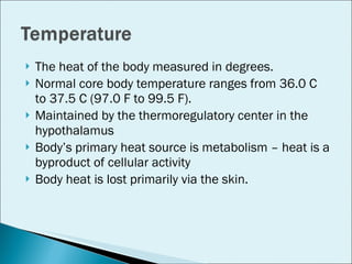 Vital signs power point black module | PPT