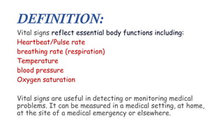 VITAL SIGNS POWERPOINT PRESENTATION UPLOAD | PPTX