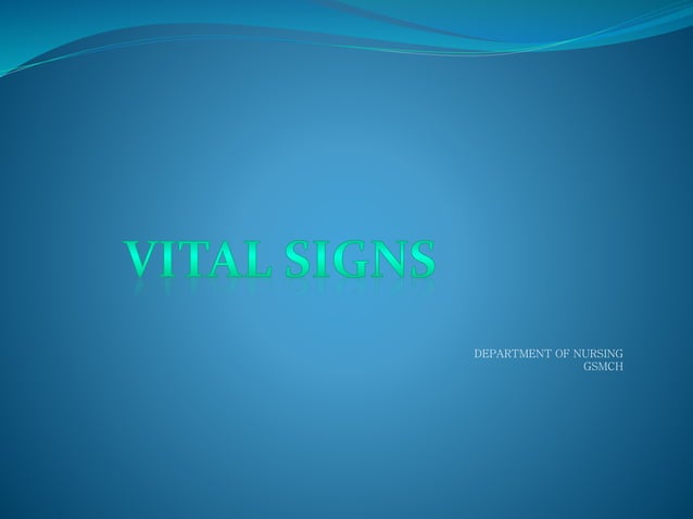 Vital Signs Monitoring Essentials | PPT