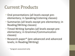 Vital Signs: An Assessment Model ppt mitesol 2015 | PPTX