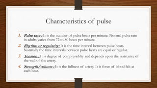 Vitals sign pulse | PPTX
