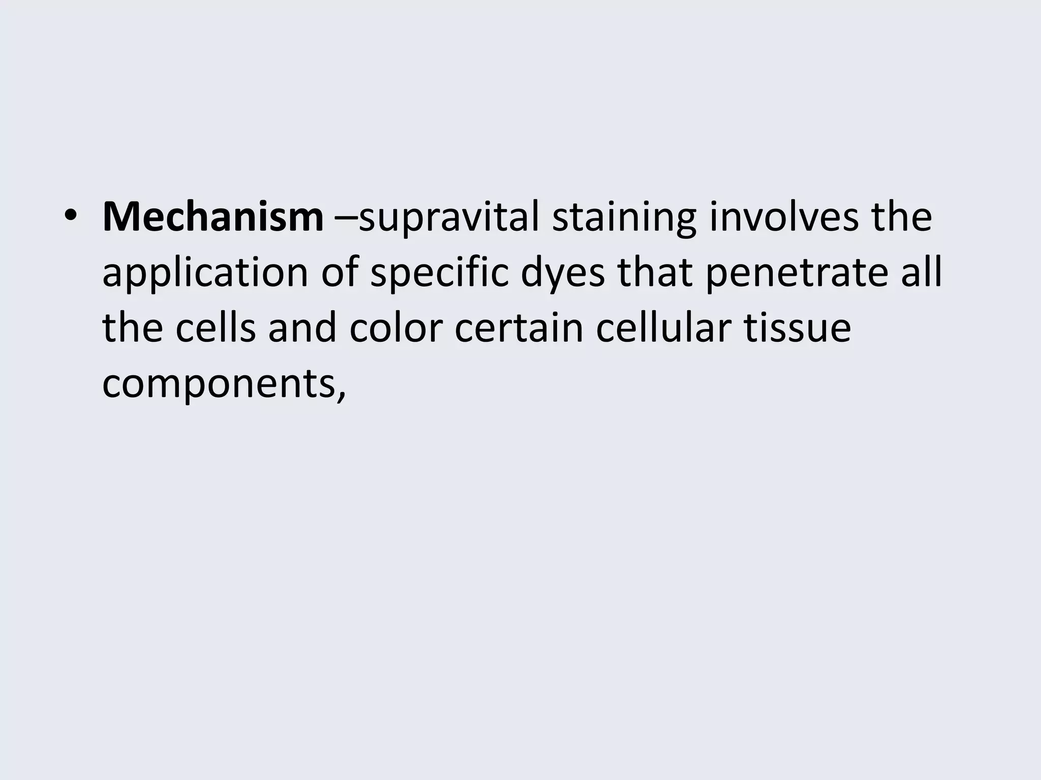 Vital staining ppt notes | PPTX