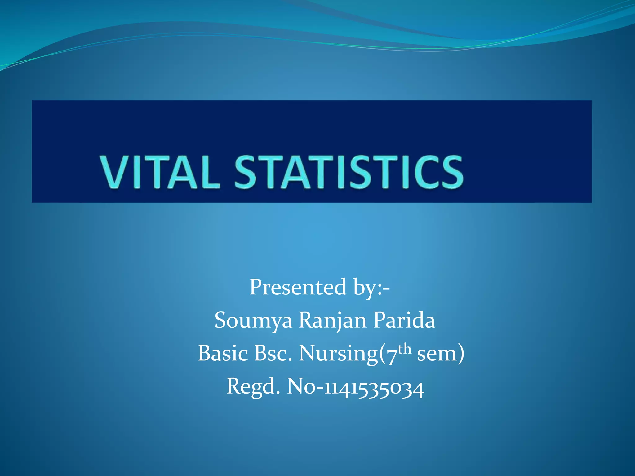 Vital statistics | PPTX