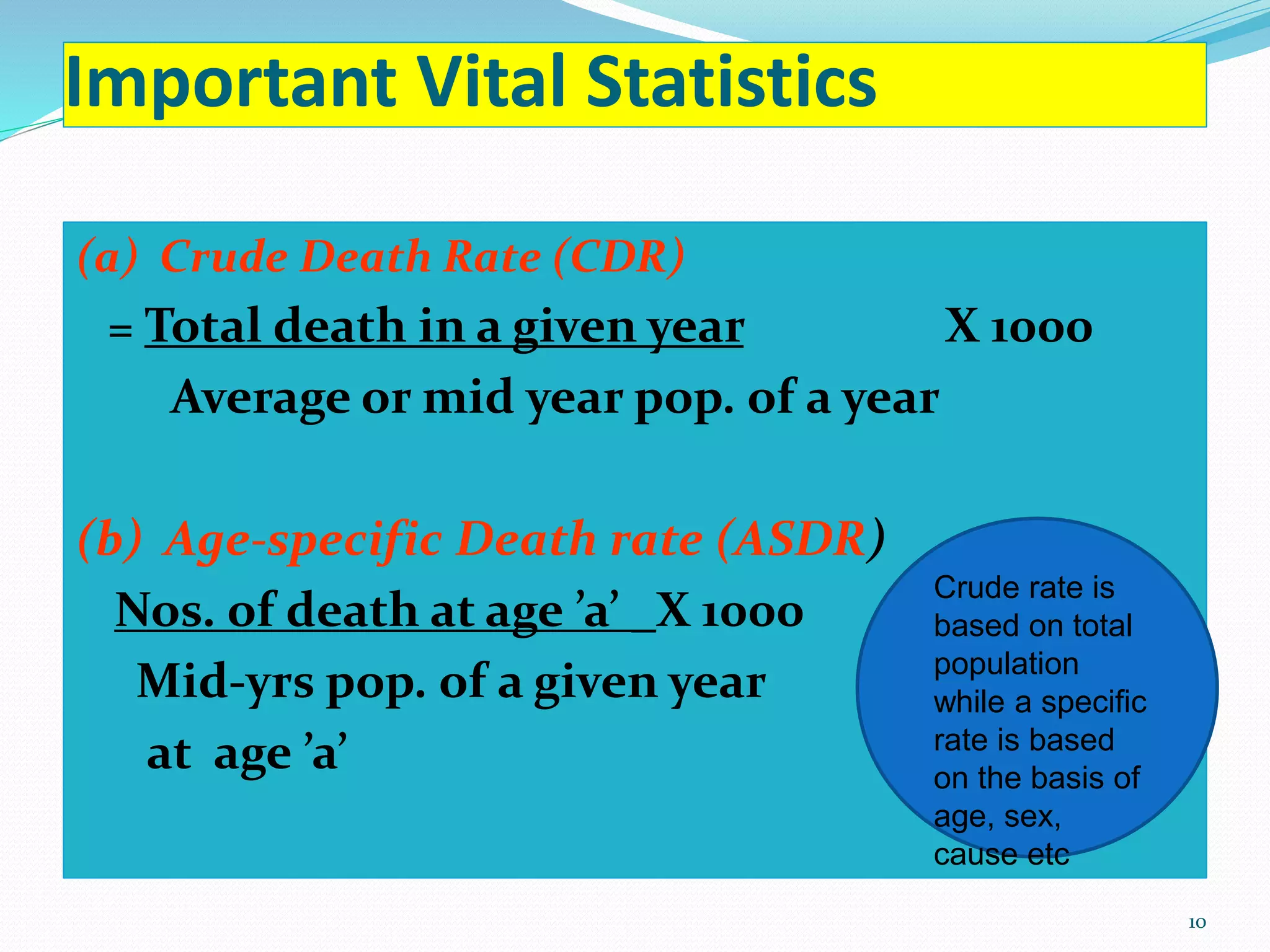 Vital statistics | PPTX