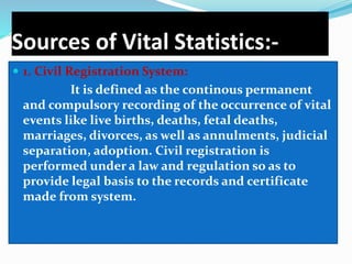 Vital statistics | PPTX