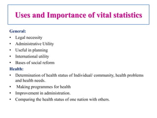 Vital statistics | PDF