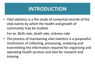 Vital statistics | PPTX