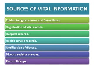 Vital statistics | PPTX