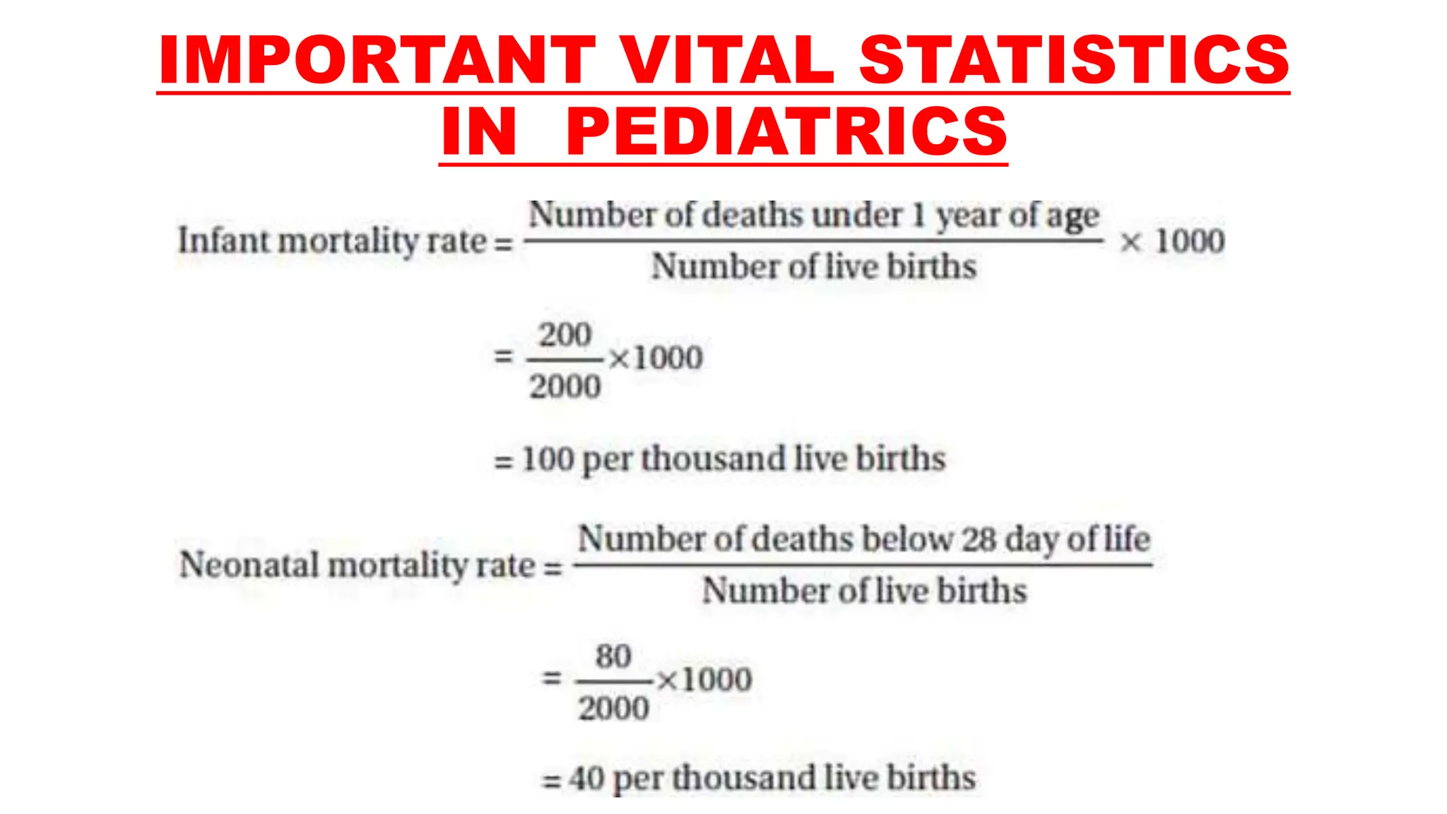 VITAL STATISTICS | PPTX