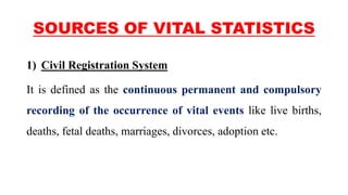 VITAL STATISTICS | PPTX