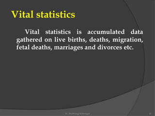 Vital statistics health statistics | PDF