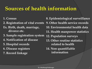 Vital statistics health statistics | PDF