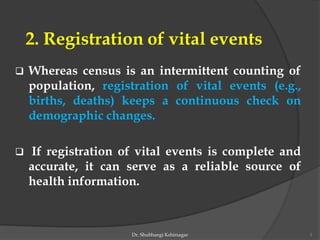 Vital statistics health statistics | PDF