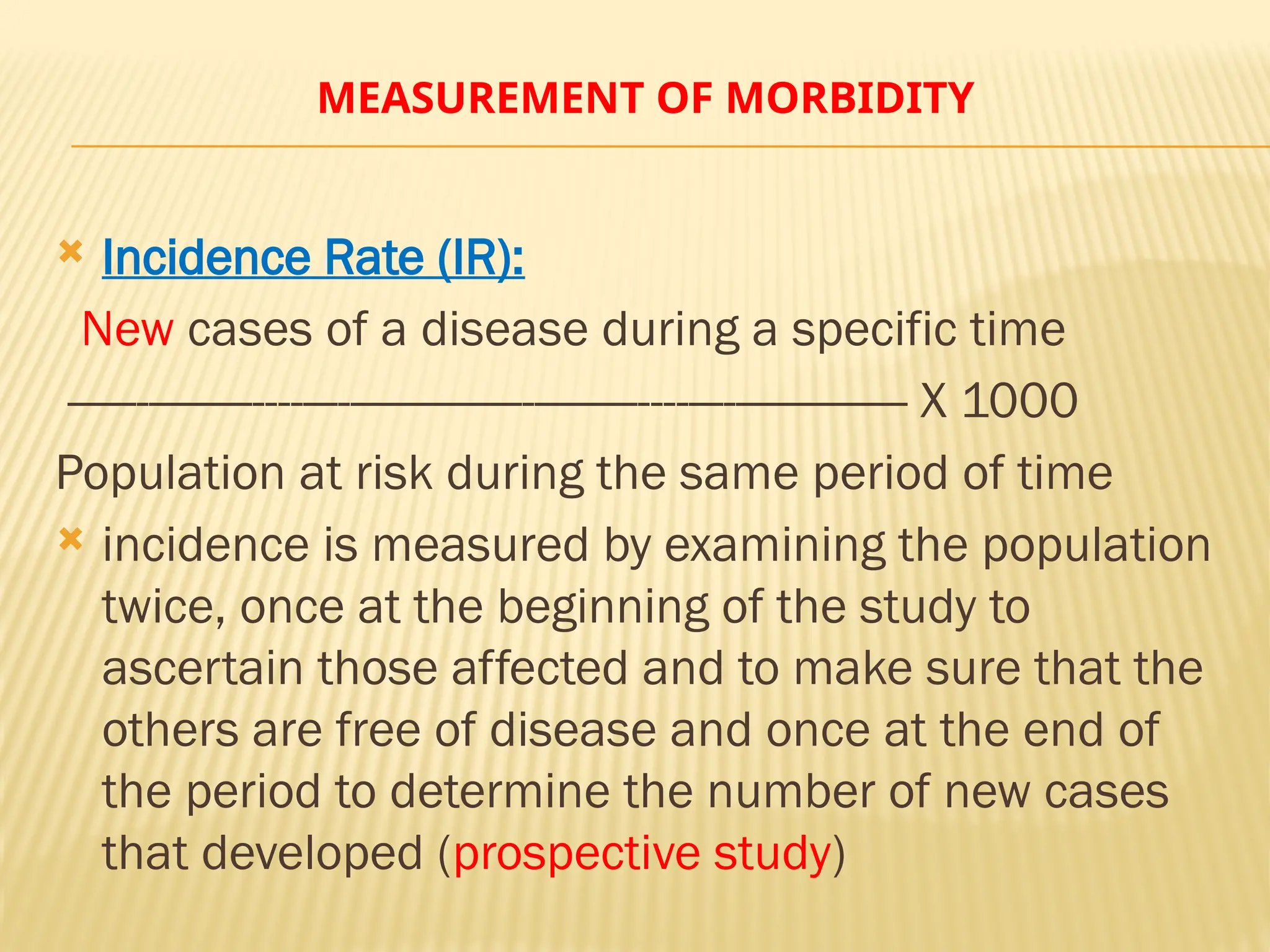 vital statistics 1 (morbidity rates)()المحاضرة دي من أهم المحاضرات اللي ...