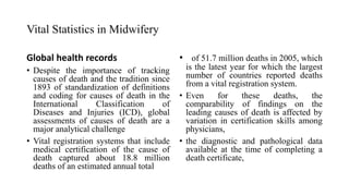Vital Statistics in Midwifery, Bachelor of science in nursing (1).pptx
