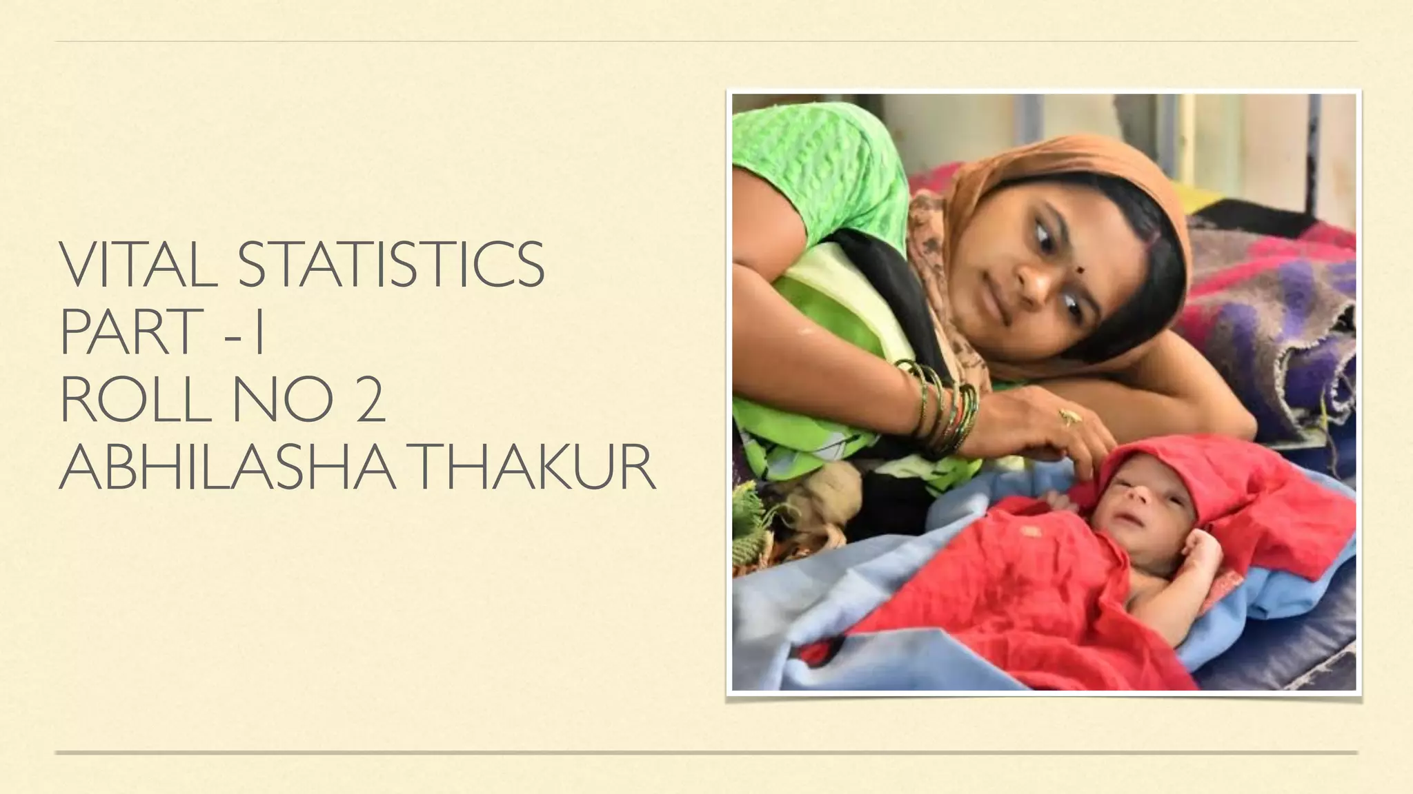 Vital Statistics obstetrics | PDF