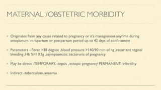 Vital Statistics obstetrics | PDF