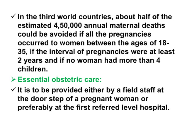 Vital statistics related to maternal health in india | PPT | Pregnancy ...