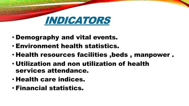 vital statistics ppt for gnm and b.sc students | PPTX