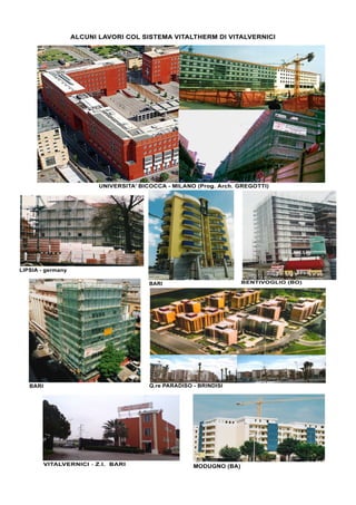 VITALTHERM - SISTEMA DI RIVESTIMENTO TERMICO A CAPPOTTO (CERTIFIC. ITC ...