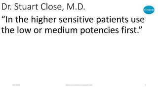 Vital word about selection of potency | PPT