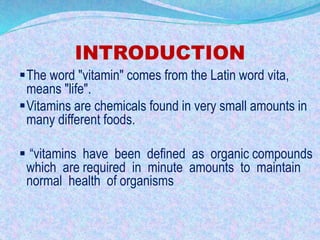 FAT SOLUBLE VITAMINS A & D | PPTX