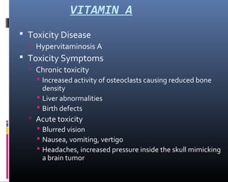 Vitamin A Toxicity Symptoms