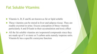 VITAMIN - biochemistry notes on vitamin and its types | PPT