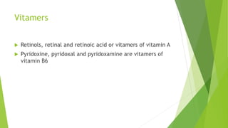 VITAMIN - biochemistry notes on vitamin and its types | PPTX