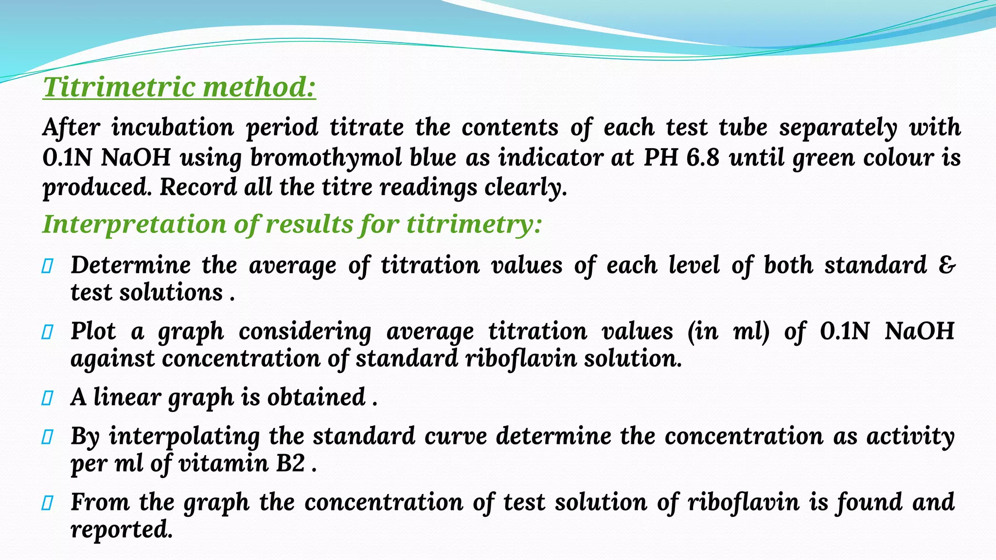 Microbiological assay of vitamins B series | PDF