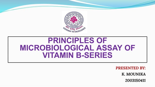 Microbiological assay of vitamins B series | PDF | Nutrition | Healthy ...