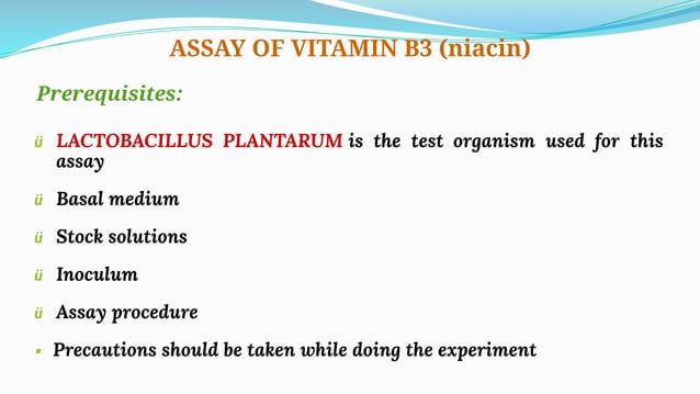 Microbiological assay of vitamins B series | PDF | Nutrition | Healthy ...
