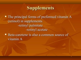Vitamin a | PPT
