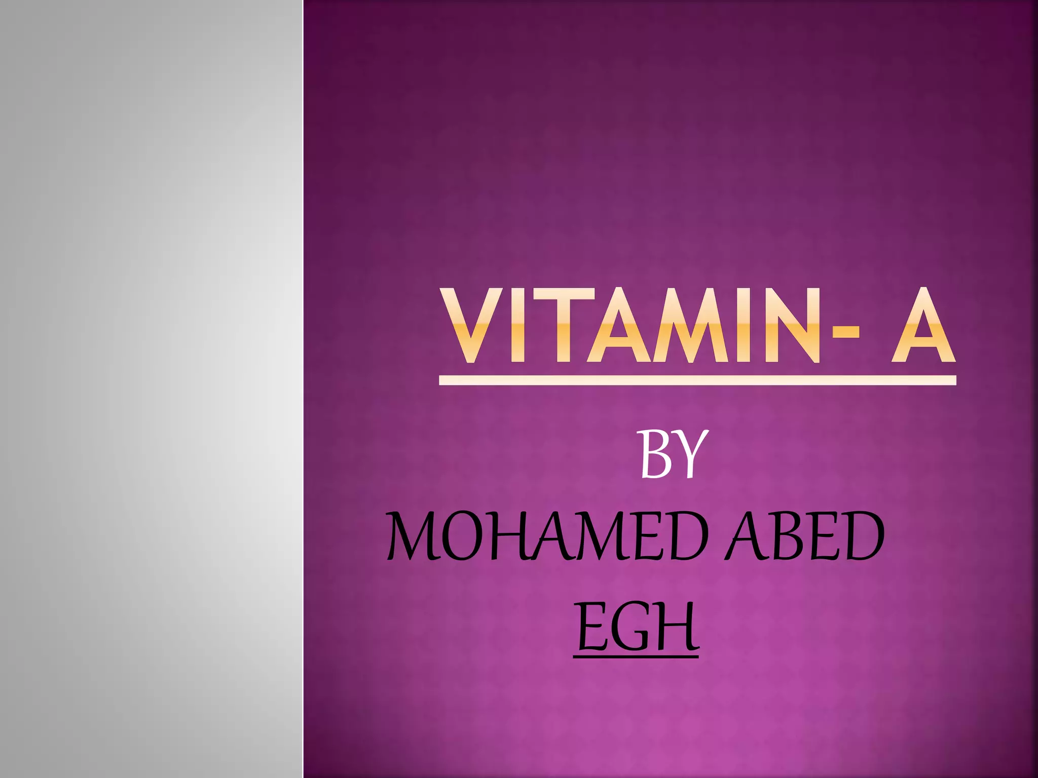 Vitamin a | PPT