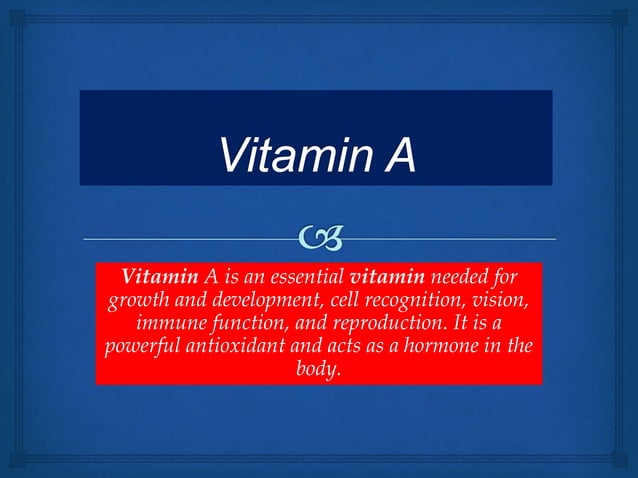 Vitamin a | PPT