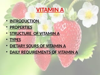 vitamin A | PPTX