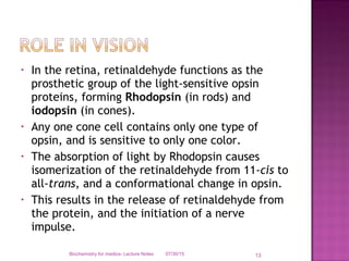 Vitamin A chemistry, functions and deficiency | PPT