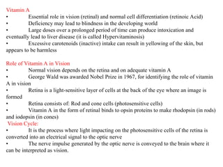 Vitamin A Biochemistry. deficiency and toxicity.ppt