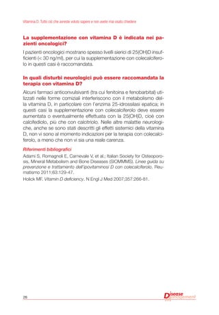 Vitamina D tutto quello che c'è da sapere | PDF